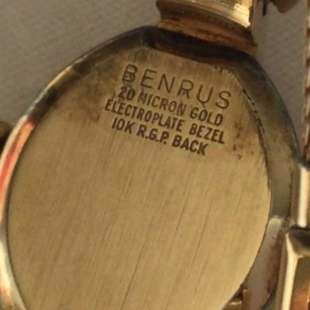 Benrus - Vintage Elegant Ladies Gold Watch With Box - Gem